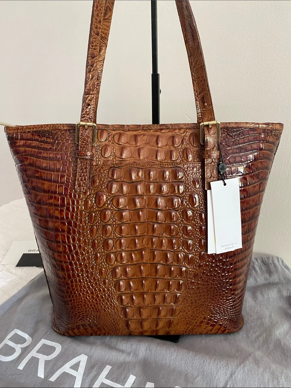 Brahmin | Bags | New Brahmin J5131 Asher Tote Toasted Almond Melbourne ...